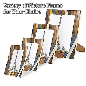 POFATO Art Painted Boards11x14 Picture Frame Wood Photo Frame for Tabletop Display Wall Mount Picture Frame Display 11 x 14 Inch Photo Wall Decor Home Gift Frames