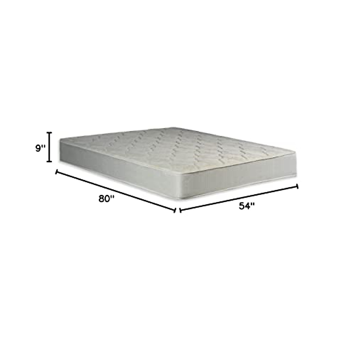 Spring Sleep, 9-Inch Gentle Firm Tight top Innerspring Mattress, Full XL