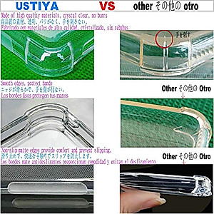 USTIYA Case for Oppo A72 Case/Oppo A92 Clear Crystal TPU Four Corners Protect Camera Protective Cover Transparent Soft Phone Case