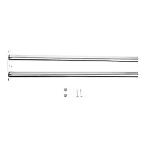 ICOBES Multipurpose Cloth Rod Nail Metal Hangers Metal Clothes Hanger Kitchen Towel Storage Rack Stainless Steel Roll Paper Shelf Wall Mounted Rack Shelf Holders Pegs Metal Coat Hanger Towel Bar/Silve