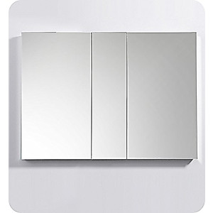 Fresca 50" Wide x 36" Tall Bathroom Medicine Cabinet w/Mirrors