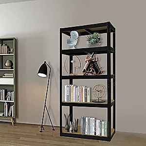 QiMu Storage Rack Shelving Unit Storage Shelf Steel Garage Utility Rack 5-Shelf Adjustable Shelves Heavy Duty Display Stand,1929LB Total Capacity Garage Shed Storage Shelving Units