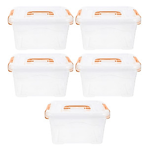 COLLBATH 5pcs Box Portable Storage Box Multi-functional Desktop Management Organizer Portable Storage Case Makeup Storage Container Desktop Storage Organizer Bathroom Holder Toy Organizer
