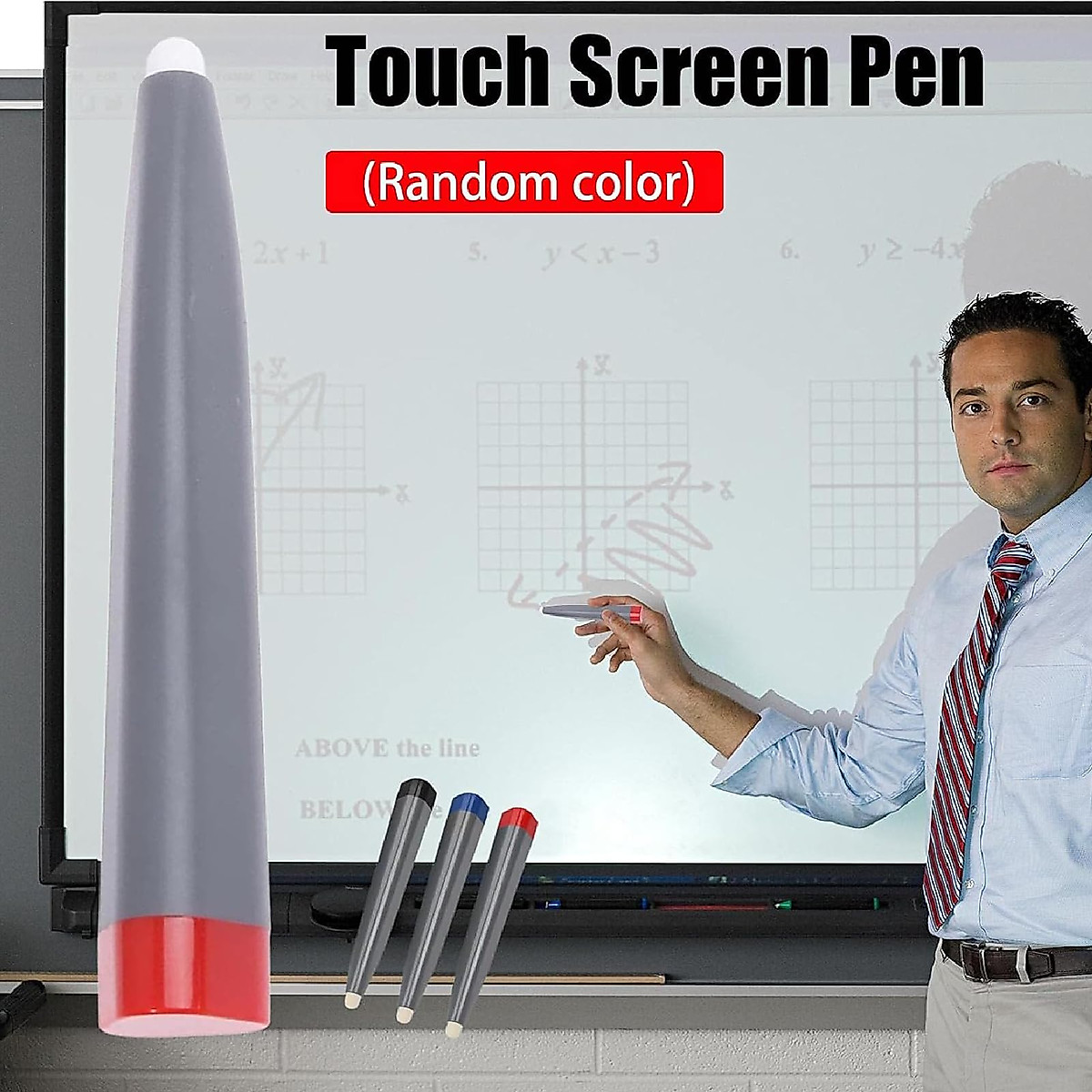 3pcs Pens, Interactive Whiteboard Pen for Smartboards, Pen Tablet for Whiteboard Multimedia Screen
