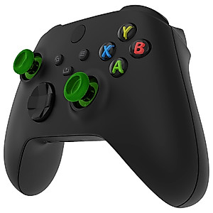 eXtremeRate Replacement Thumbsticks for Xbox Core Wireless Controller, Joysticks Repair Kit for Xbox Series X/S Controller, Custom Analog Stick Buttons for Xbox One S/X/Elite Controller - Clear Green