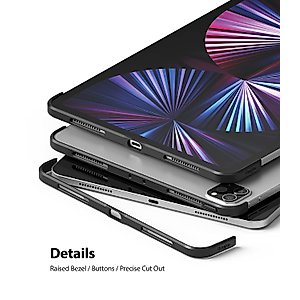 Ringke Frame Shield Designed for iPad Pro 11 2021 Keyboard Case (11-inch, 3rd Generation) - Matte Black