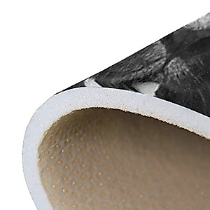 Large Area Rugs Panther in Dark Printed,Lightweight Water-Repellent Floor Carpet for Living Room Bedroom Home Deck Patio,6'8" x 4'10"