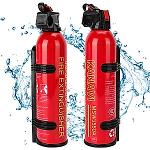 Fire Extinguisher with Mount - 5-in-1 Small Fire Extinguisher for Home Portable Car Fire Extinguisher, Home Water-Based Fire Extinguishers Fire (2 Pack)
