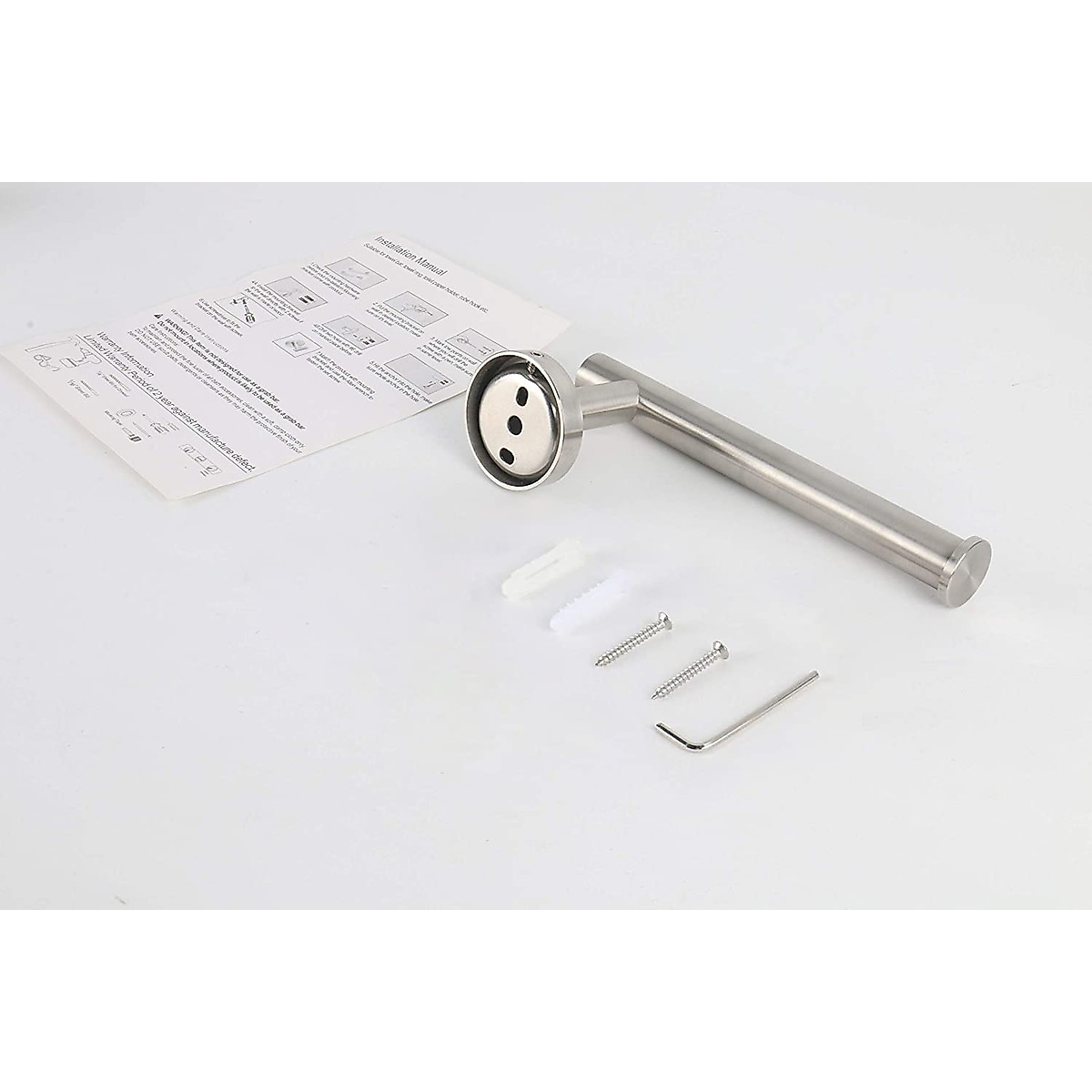 TocTen Toilet Paper Holder-Toilet Paper Roll Holder Wall Mounted for Bathroom, Thicken 304 Stainless Steel Drilling Tissue Paper Dispenser，Toilet Paper Rack for Toilet, Kitchen Office(Brushed Gold)