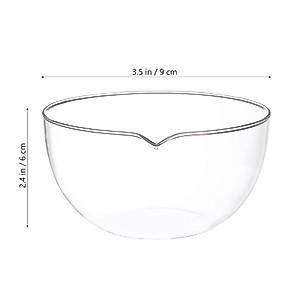 ULTECHNOVO 3 Pcs Evaporating Dish Lab Tools Glass Ceramics Tools Evaporation Basin Crystallizing Basin Over The Door Organizer Laboratory Dish Basin for Lab Pouring Bowl Ks3 Mix Round Basin