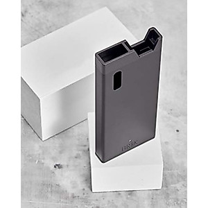 BRIK Portable Carrying Case - Magnetic Holder - Charger Storage - Travel Accessory - Anodized Metal Case (Steel Grey)