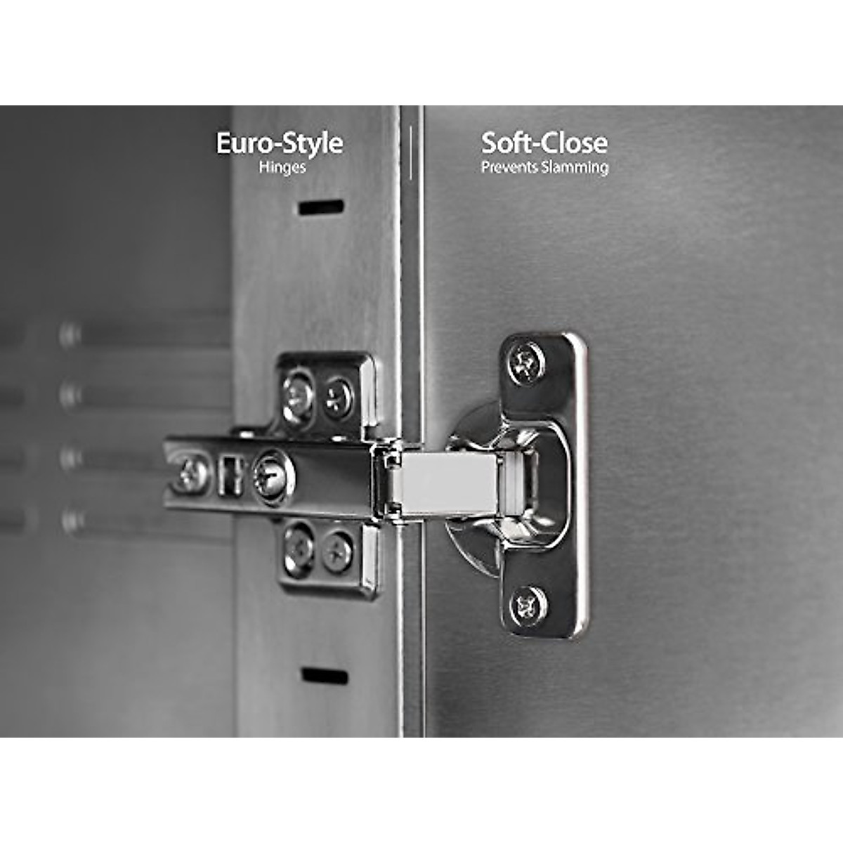 NewAge Products Inc. Outdoor Kitchen Classic 64" W x 24" D 3 Piece Set, Stainless Steel, 65067