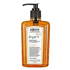 C.O. Bigelow Hand Wash, Grapefruit No.1527 - Village Perfumer Moisturizing Hand Wash for Bathroom & Kitchen with Aloe Vera, 10 fl oz