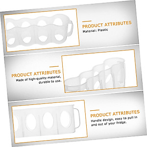 Hemoton 2pcs Refrigerator Organizer Bins Drink Holder Storage Bin Portable Pop Soda Can Dispenser Beverage Holder for Fridge Storage Sliding Freezer Kitchen Countertops Cabinets