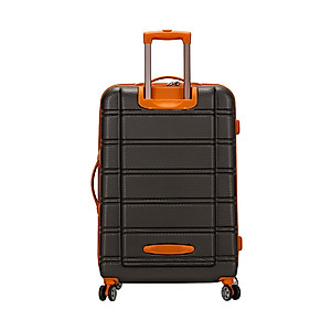 Rockland Melbourne Hardside Expandable Spinner Wheel Luggage, Charcoal, 2-Piece Set (20/28)
