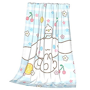 TuiXinAP Blanket Soft Cozy Flannel Lightweight and Comfortable Bedroom Living Room Sofa Throw Blankets for Adults Kids,50''x40''