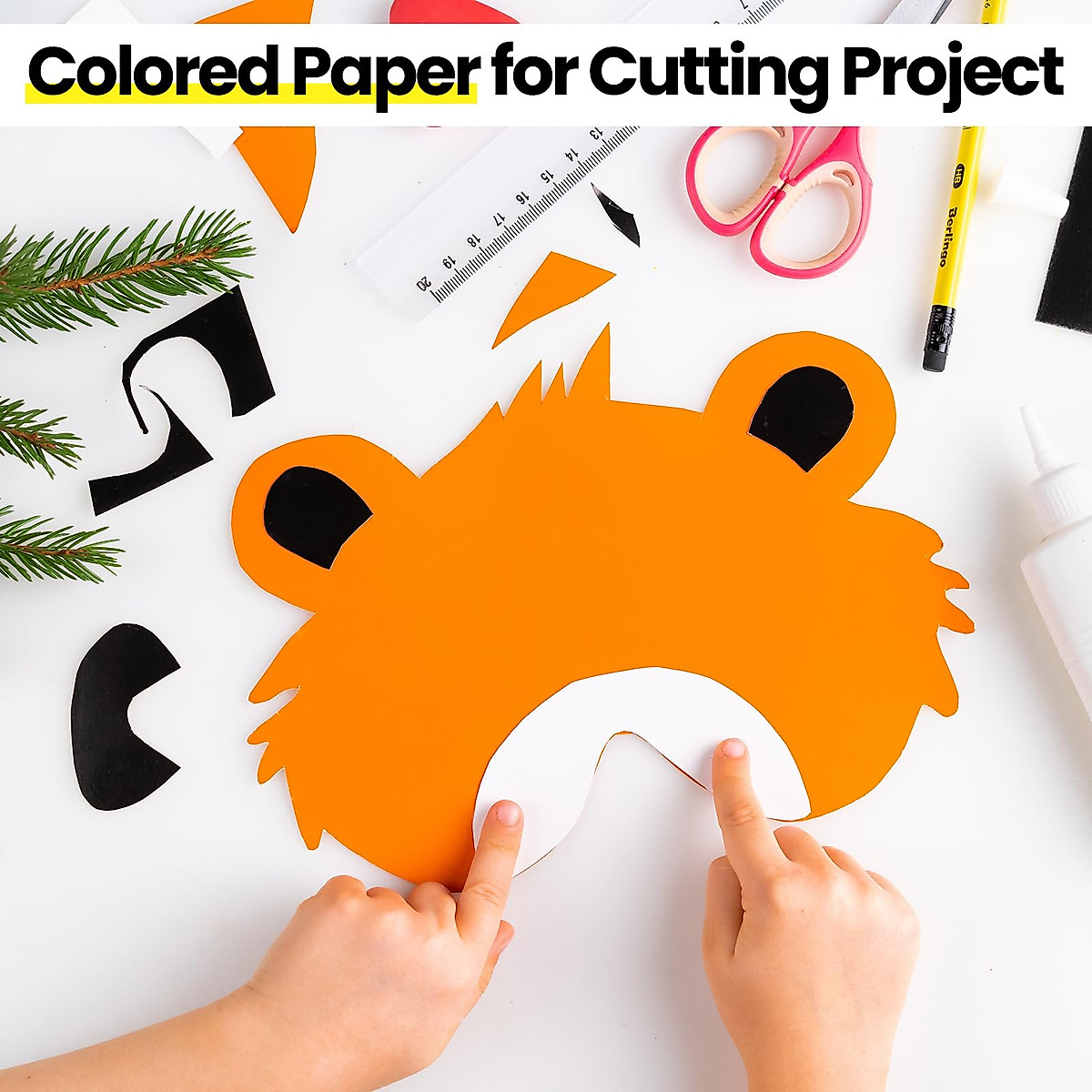 500 Pieces Construction Paper Bulk 12'' x 18'' Card Stock Printer Paper Craft Lightweight Art Colored Paper for Kids Adults School Drawing(Fresh Color)