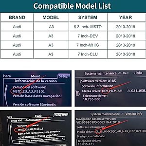 Ninetom Wireless CarPlay Android Auto Retrofit Kit for 2013-2018 Audi A3/S3, Carplay Module Receiver Box Support Navigation, Maps, Music, Mirroring, Camera