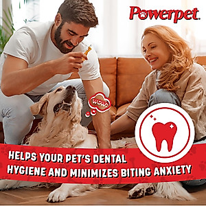 Powerpet Treats Bully Stick Bites - Delicious Dog Treats - All Natural, Long-Lasting Chews, High Protein, Grain-Free, Rawhide-Free - Odorless - Promotes Dental Health, Ideal for All Chewers - 1lb Pack