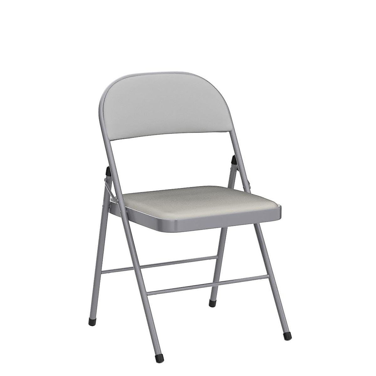Karl home 6 Pack Grey Folding Chairs with Padded Seats for Outdoor & Indoor, Portable Stackable Commercial Seat with Steel Frame for Events Office Wedding Party, 330lbs Capacity