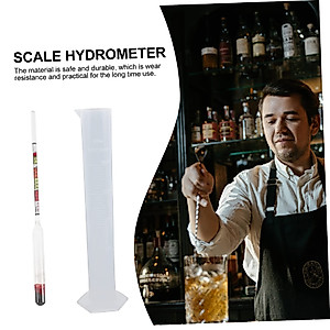 1 Set American Attenuation Meter Beer Hydrometer Alcohol Distilling Moonshine Alcoholmeter Proofing Distilled Spirits Wine Hydrometer Tester Mead Hydrometer Mead Making Kit Glass NAMOARLY