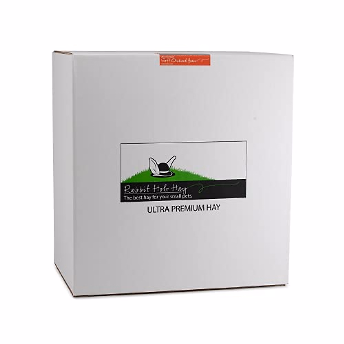 Rabbit Hole Hay Ultra Premium, Hand Packed Soft Orchard Grass for Your Small Pet Rabbit, Chinchilla, or Guinea Pig (40lb)