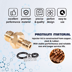 Pressure Washer Chemical Soap Injector Kit Fits for Briggs & Stratton, Homelite, Ryobi & Husky Replaces 190593GS 190635GS & 203640GS (2 Set)