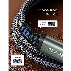 AINOPE 10Gbps Micro B to USB C Hard Drive Cable 1.6FT/0.5m, [Nylon Braided] USB C to Micro B Cord, USB C to External Hard Drive Cable for Seagate WD Toshiba Westgate, MacBook Air M2 Pro