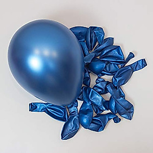 Metallic Blue Balloons Sliver Confetti Balloons Purple Balloons 132Pcs-Metallic Balloon Garland Arch Kit for Baby Shower,Christmas,Birthday,Wedding,Engagement,Graduation,Picnic and Party Decorations.