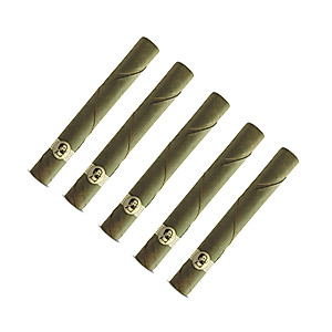 Zig-Zag Mini Palm Rolls (5 Pack) - Natural Flavor - Natural Pre Wrap Palm Leafs Pre Rolled Cones - Palm Cones