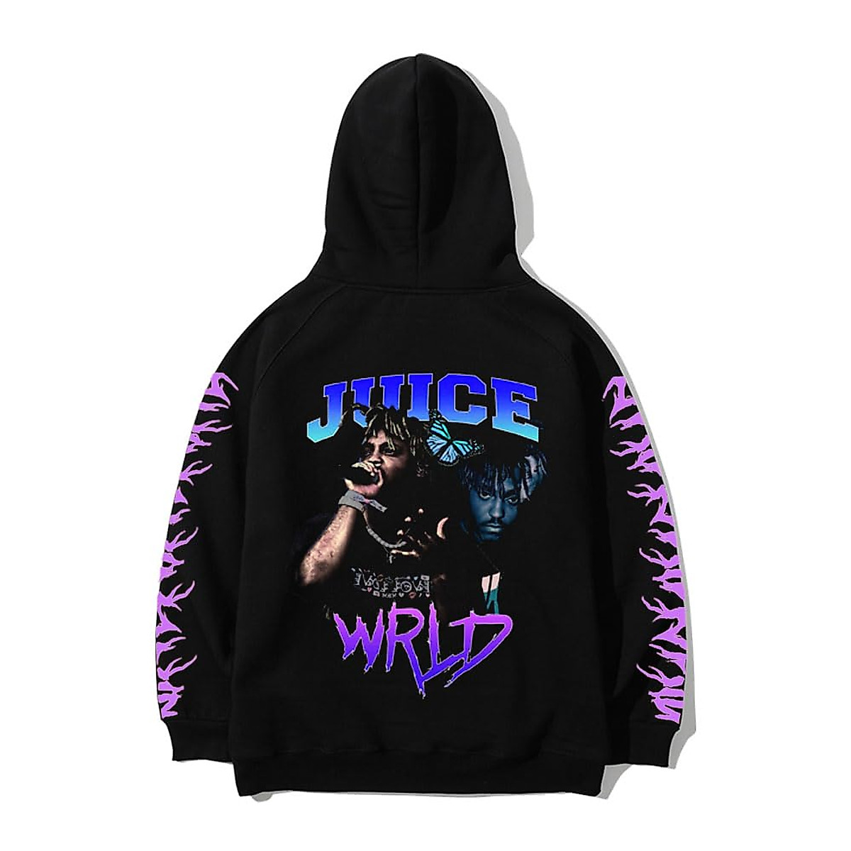 SOIIVRU Rapper Juice Hoodie Y2k Men Hoodies 999 Hoodies With Designs Streetwear Sweatshirt Hooded (US, Alpha, Medium, Regular, Regular, WY97052-Hei03)