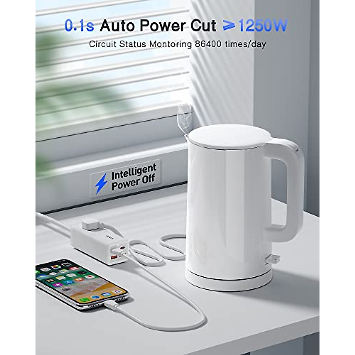 USB C Charger, LDNIO 65W GaN Desktop Charger, 5-in-1 USB C Charging Station with AC Outlet Extender, Surge Protector Power Strip for MacBook Pro/Air, Laptops, iPad, iPhone, Samsung Multiple Devices