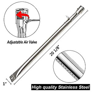 BBQ Future Grill Parts Kit Replacement Parts for Chargriller 3001 3030 4000 5050 5072,5252, 5650 Grill Models, Grill Burner Tube, Hanger Brackets, Heat Plates, Electronic Ignitor