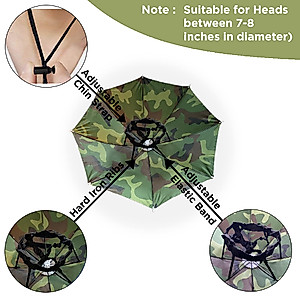 Mifashion Umbrella hat for kids and adult （Silver-Camouflage