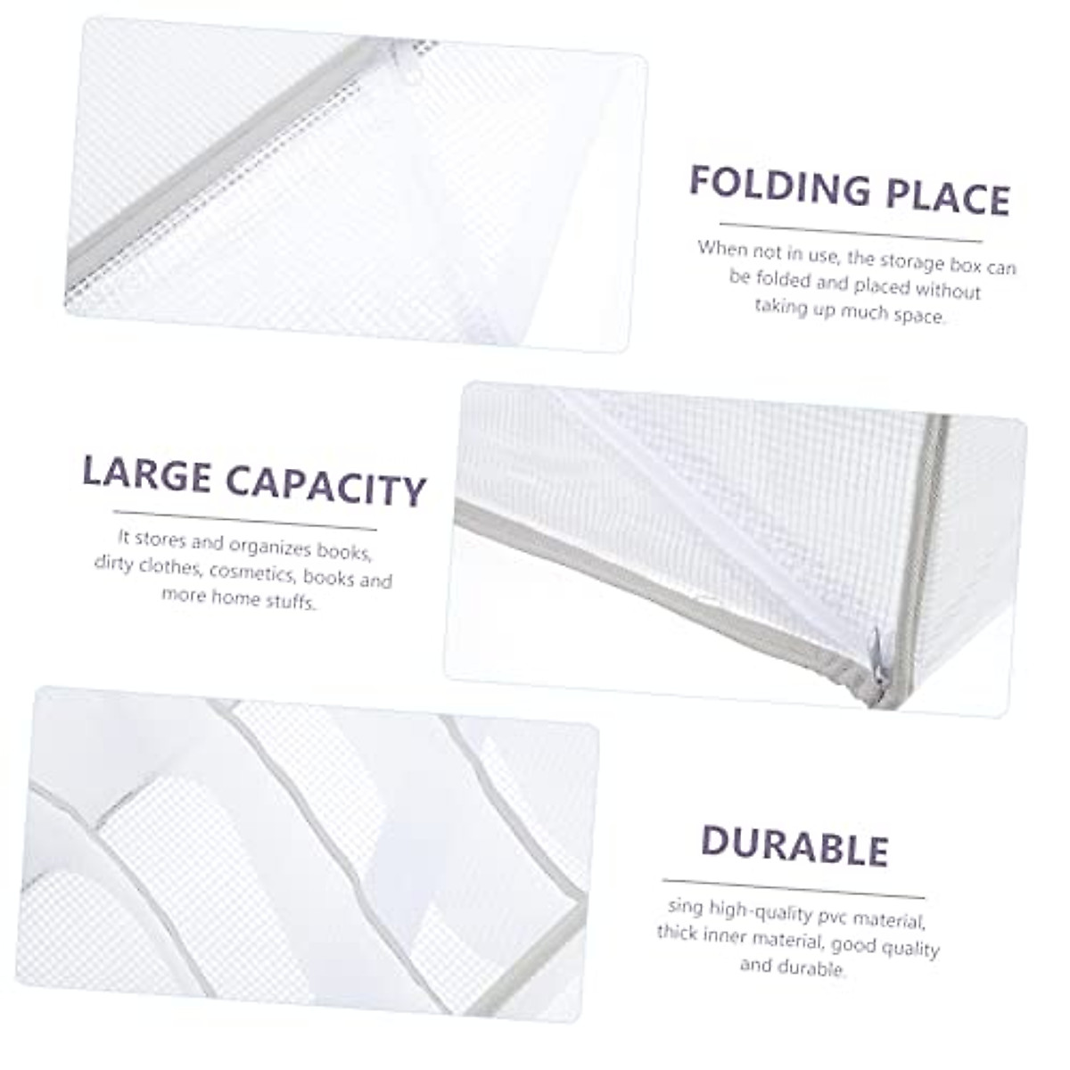 DOITOOL 1pc Jeans Storage Box Clothing Storage Bins Vanity Storage Drawers Storage Dividers Sock Storage Box Cloth Storage Bins Underwear Drawer Organizer Cloth Storage Box Foldable Box