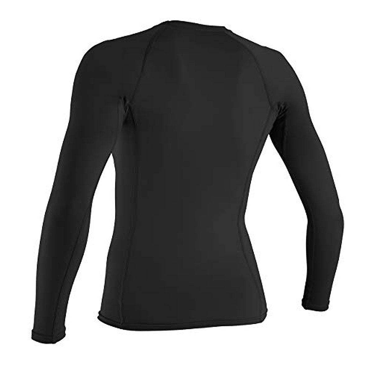 O'Neill UV Sun Protection Womens Basic Skins Long Sleeve Crew Sun Shirt Rash Guard, Black, Medium