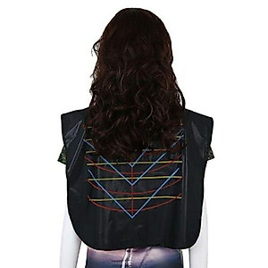 Professional Salon Cape Waterproof Hair Styling Hair Cutting Collar Stylist Magnetic Cover Hairdressing Shampoo Hair Dye Shawl Barber Shop Essentials (Black)