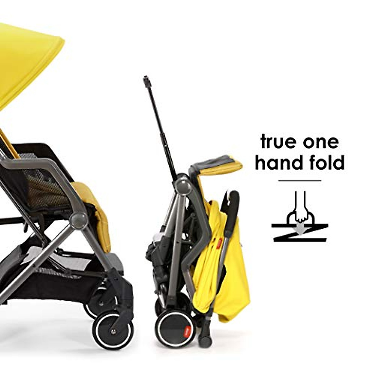 Diono Traverze Luggage-Style Travel Stroller, Black Cube