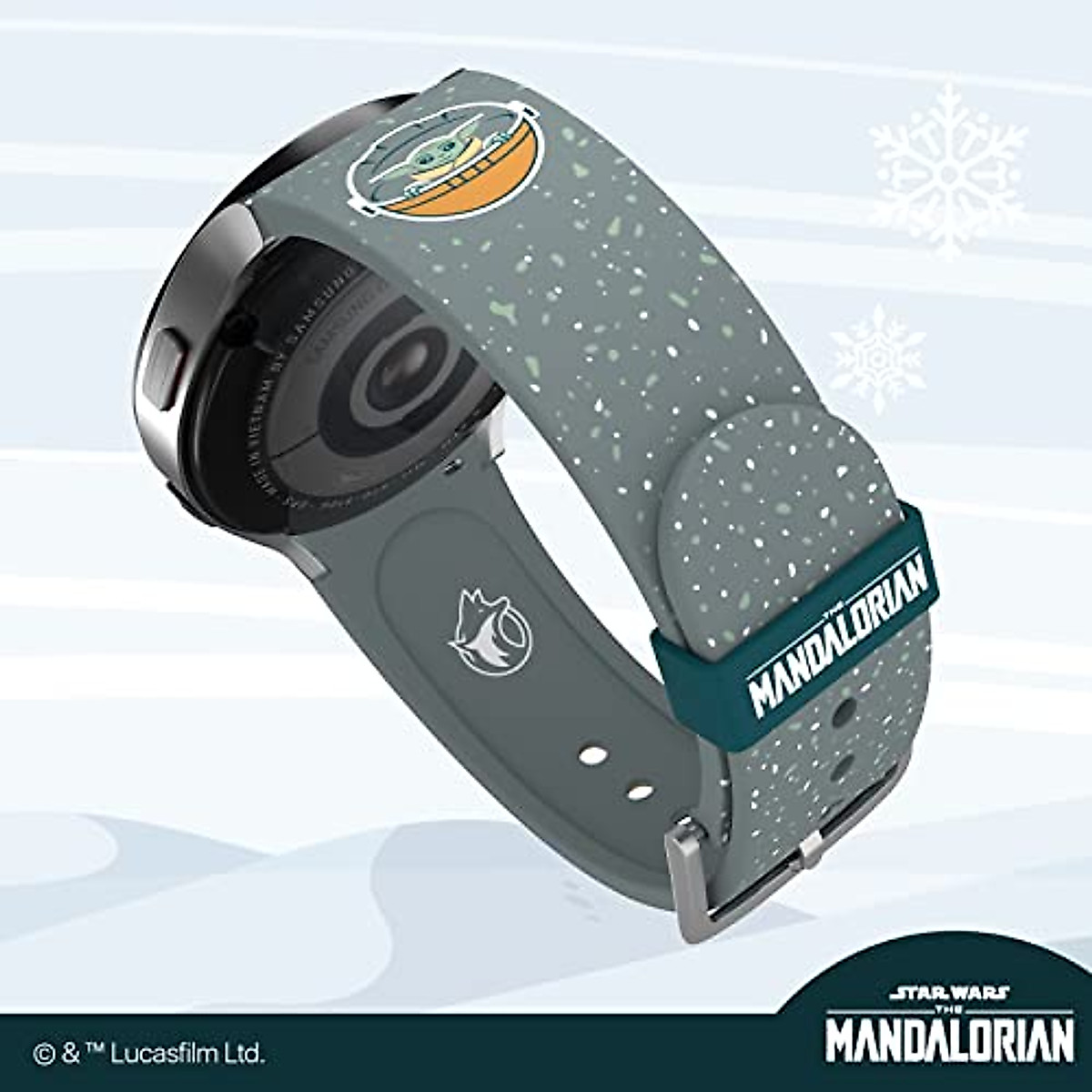 Star Wars: The Mandalorian – Grogu Smartwatch Band – Officially Licensed, Compatible with Samsung Watch (watch not included) - 20mm