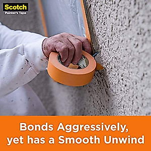 Scotch Heavy Duty Painter's Tape, 0.94 in x 60.1 yd, For Use On Vinyl, Carpet, Metal, & Plastic, Indoor & Outdoor Masking Tape, Bonds Aggressively, 3-Day Clean Removal, 1 Roll (2020+-24AP)
