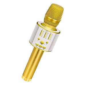 BONAOK Upgraded Bluetooth Wireless Microphone, Portable Rechargeable Karaoke Mic with Stereo Sound Party Home Birthday for all iPhone/Android/PC