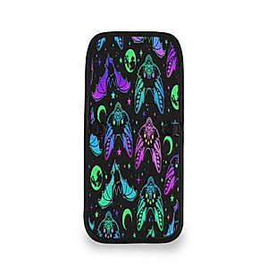 Vnurnrn Multicolored Bright Bats Crossbody Cellphone Purse, Phone Purse Crossbody for Women, Phone Bag Small Shoulder Wallet Purse with Card Slots,6 x 7.5 inch