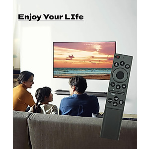 2023 New BN59-01385A（No solar） Replacement Voice Remote fit for Samsung Smart TV,Compatible with Samsung Crystal UHD/QLED/Neo QLED/The Frame/4K/8K Series TVs-1 year warranty