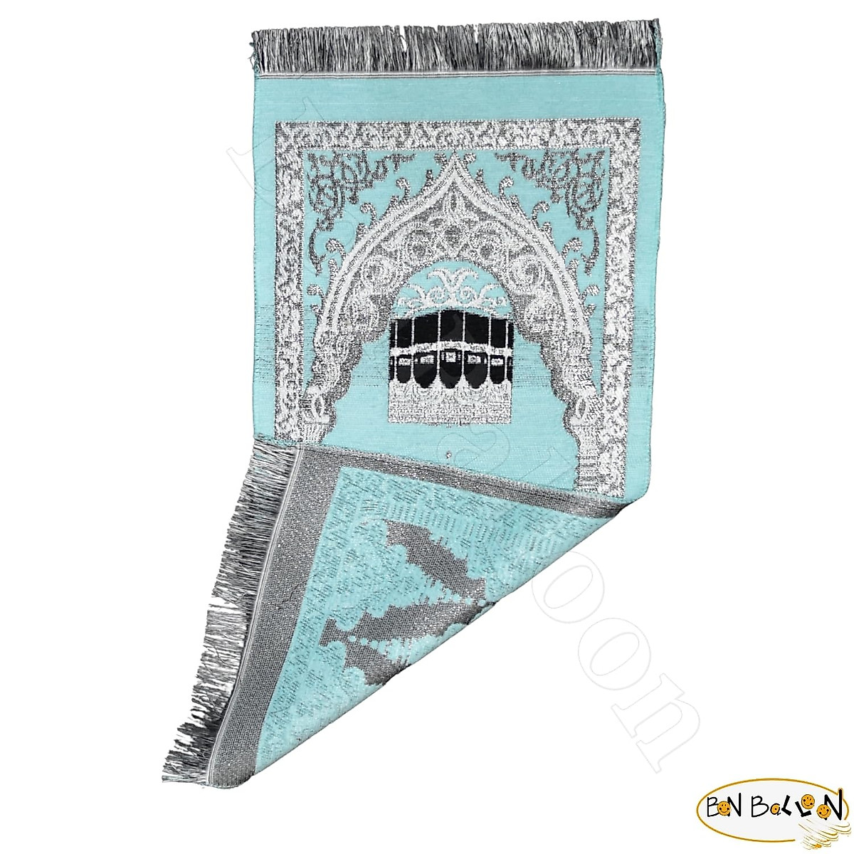 Light Blue Prayer Rug Muslim Carpet Mat Islamic Childrens Salat Small Kids Janamaz Sajda Rugs Sajadah Namaz Sajjadah Child Toddler Mosque Mini Praying Gebetsteppich Musallah Salah Masged Ramadan