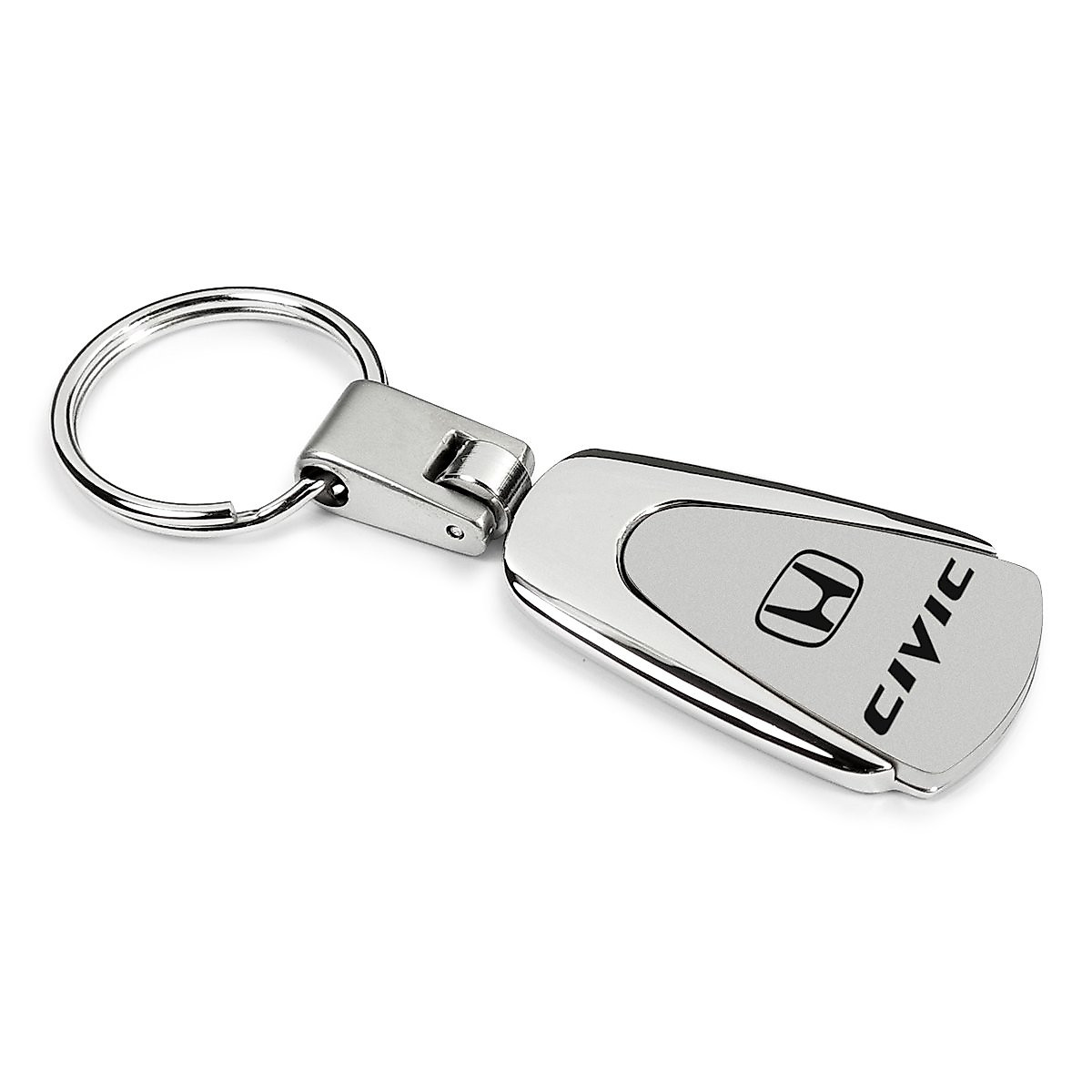 Au-TOMOTIVE GOLD Tear Drop Key Chain for Honda Civic (Chrome)