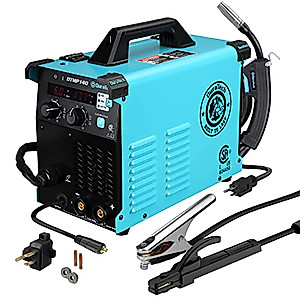 DuraTech Mig Welding Machine, 140 Amp Stick Welder Tig Welder Flux Core Mig Welder 3 IN 1 with DURATECH Welding Gloves, 16″ Fireplace Gloves