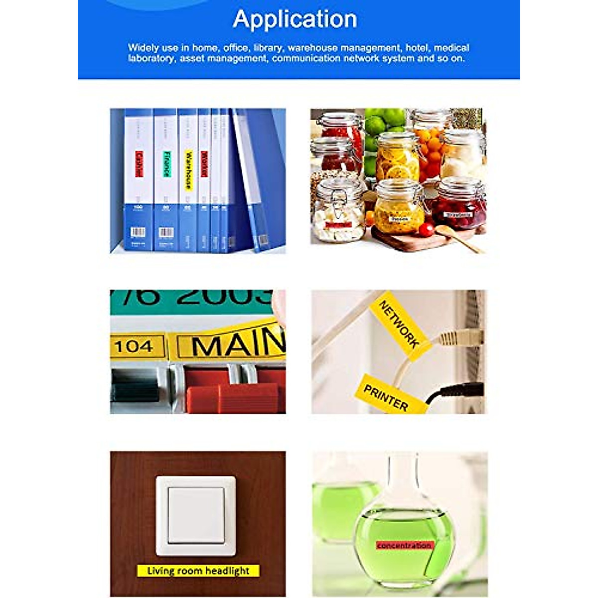 TZe-221 Laminated Label Tape Compatible for BRO TZe221 TZe 221 Black on White 2 Pack 0.35" x 26.2 Feet(9mm x 8m) for P-Touch PT-D200 PT-D210 PT-7600 PT-E300 PT-D400 Label Makers