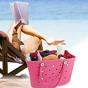 2pcs Divider for Bogg Bag, Divider Tray for Bogg Bag for XL Bogg Bag, Beach Bag, Bogg Bag, Accessories Inserts, Easy to Organize and Avoid Clutter (White)