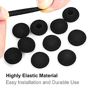 40 Pack Foam Earbud Earpad.18cm Ear Bud Pad Replacement Sponge Covers for for Earphones.Ear Pad Cushions for Transcription Headsets