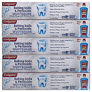 Colgate Baking Soda and Peroxide Whitening Toothpaste, 5 pk./8 oz.